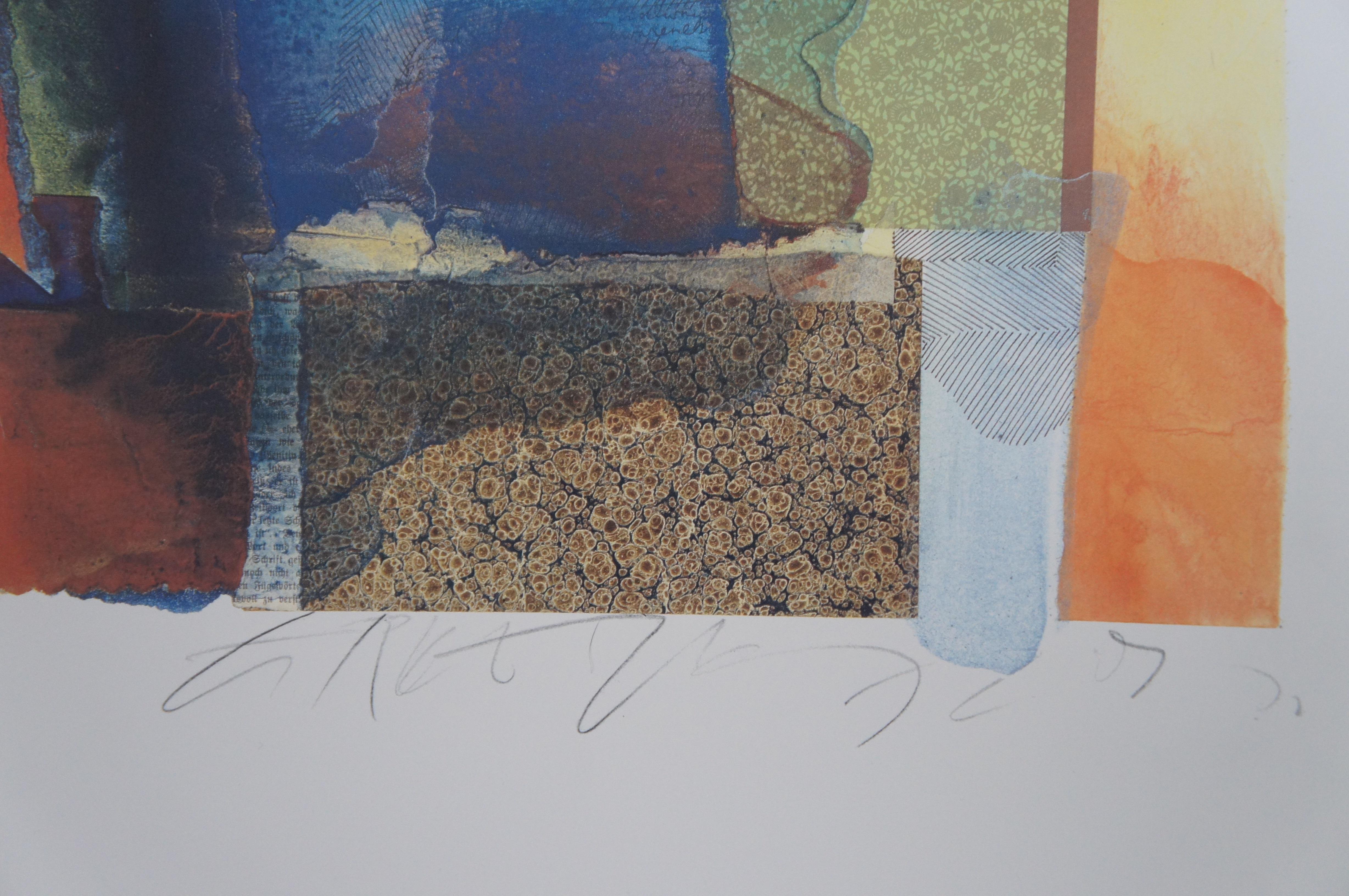 Vintage 1990 Gordon Richardson Abstract Pencil Signed Memorial Art ...