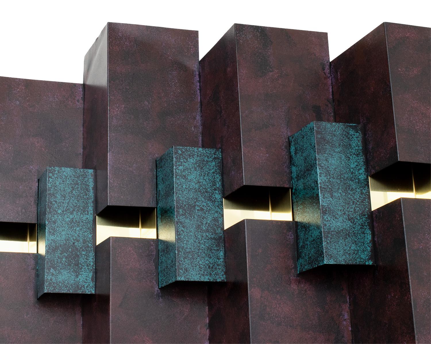 Vintage 1990s Curtis Jeré Postmodern 3D Metal Wall Art For Sale at 1stDibs