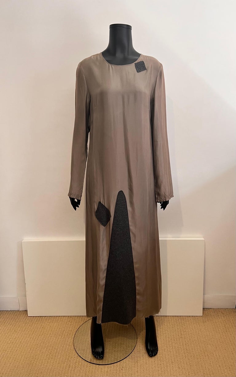 Vintage 1990's Martin Margiela A line long deconstructed dress with ...