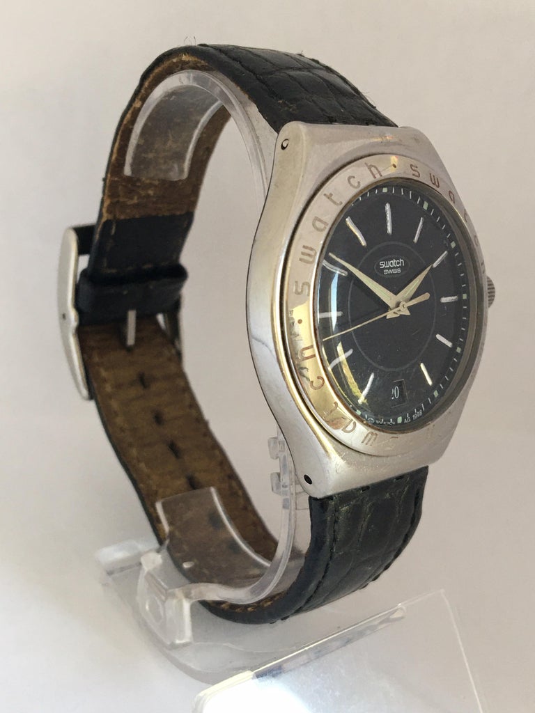 Vintage 1990s Stainless Steel Swatch Automatic / Mechanical Watch For ...