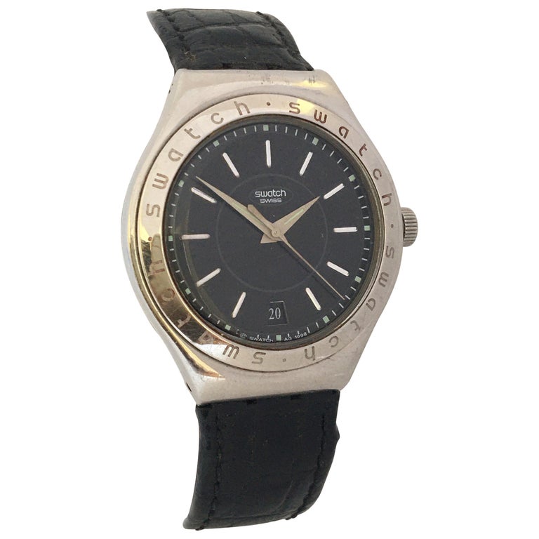 Vintage 1990s Stainless Steel Swatch Automatic / Mechanical Watch For ...