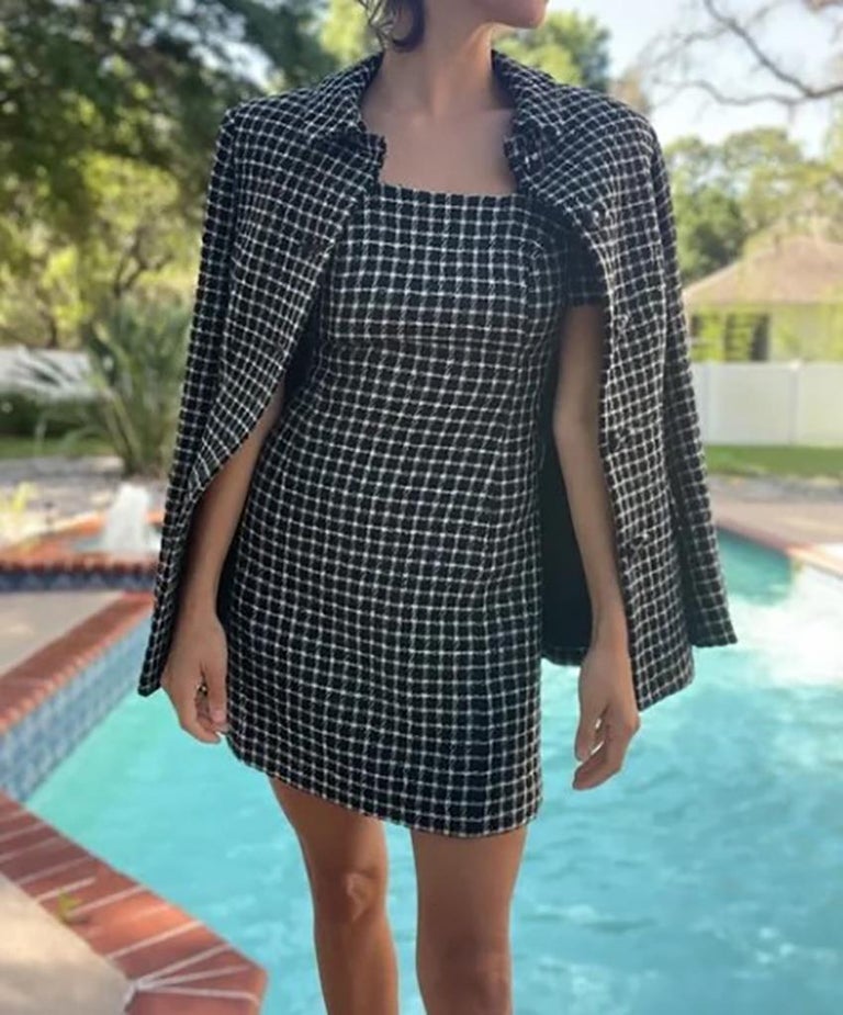 Vintage 1990's VERSACE JEANS COUTURE TWO PIECE TWEED DRESS and JACKET ...