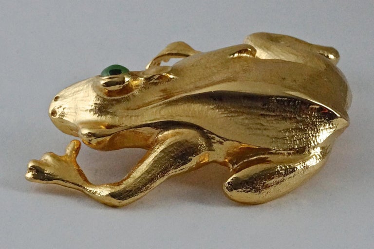 Vintage 1991 CHRISTOPHER ROSS Sculpture Frog Belt Buckle For Sale at ...