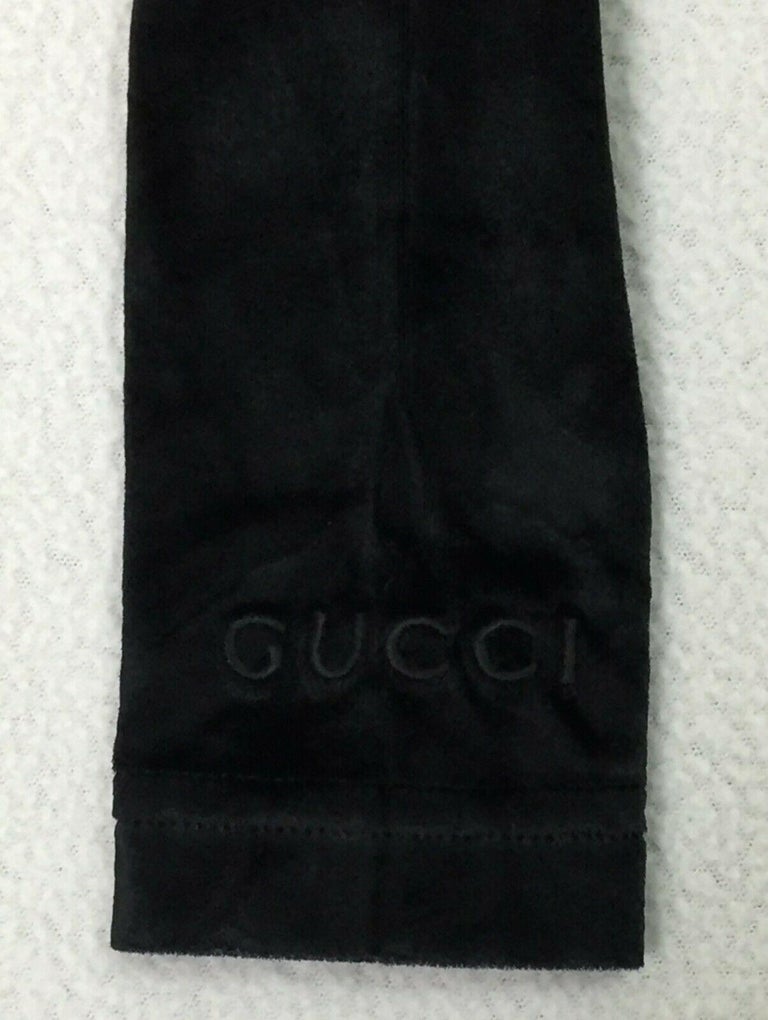 Vintage 1994 Gucci by Tom Ford Black Velvet Turtleneck Sleek Bodysuit ...