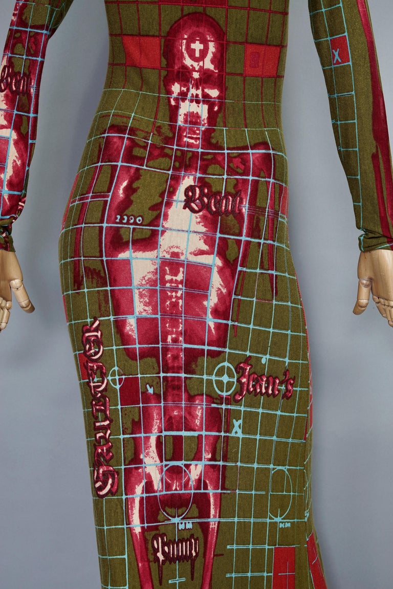 Vintage 1996 JEAN PAUL GAULTIER Skeleton X-ray Futuristic "Cyberbaba ...