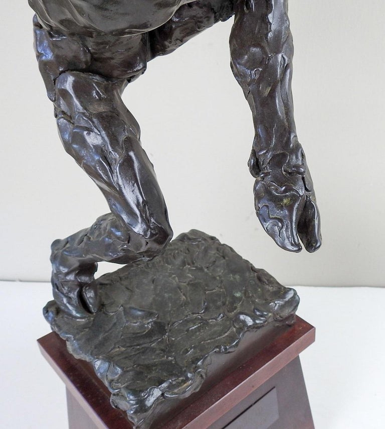 Vintage 1996 Mythical Dancing Creature Bronze Sculpture For Sale at 1stDibs