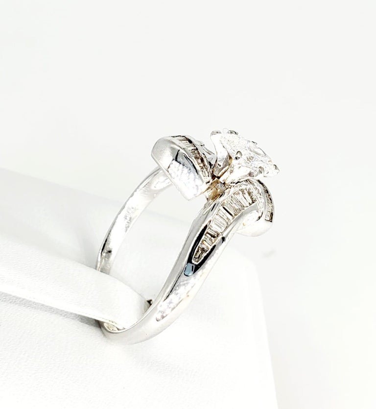 Vintage 2 Carat VS/I Marquise Diamonds Swivel Engagement Ring 14 Karat ...