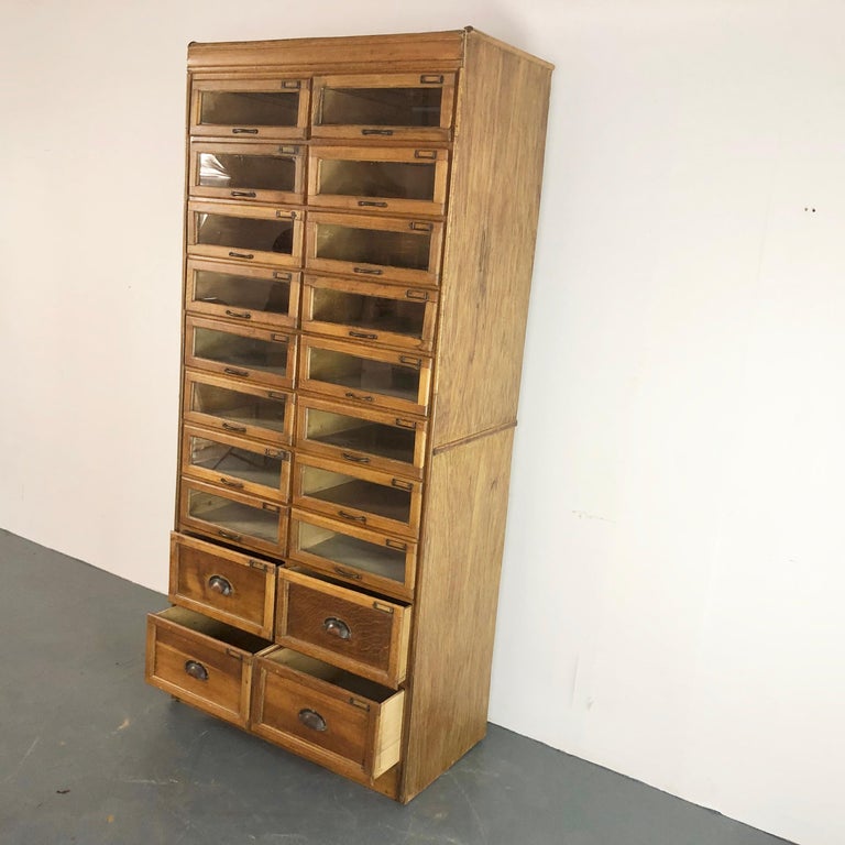 Vintage 20 Drawer Haberdashery Cabinet Shop Display at 1stDibs