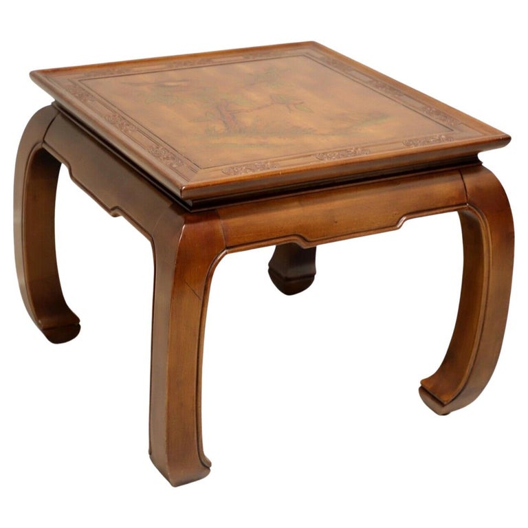 Late 20th Century Asian Chinoiserie Ming Carved Accent Table - A For ...