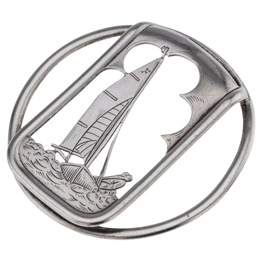 Vintage 20th Century English Solid Silver Money Clip, Asprey and Co Ltd ...