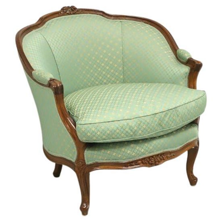 Mid 20th Century Vintage French Louis VX Bergere Chair For Sale at 1stDibs