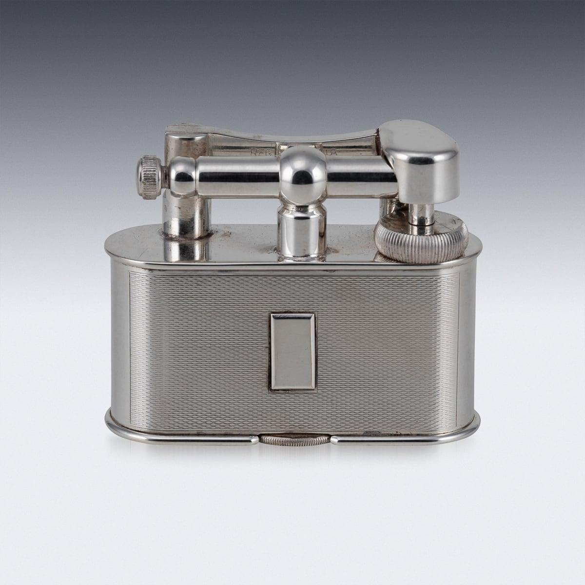 Vintage 20th Century Rare Silver Plated Half-Giant Dunhill Table ...