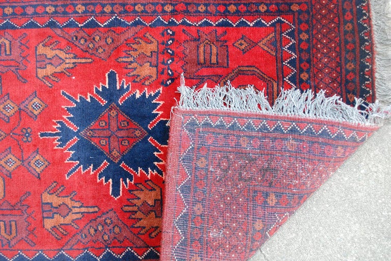 Vintage 20th Century Rust Colored Runner For Sale at 1stDibs