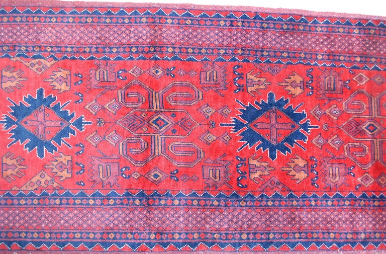 Vintage 20th Century Rust Colored Runner For Sale at 1stDibs