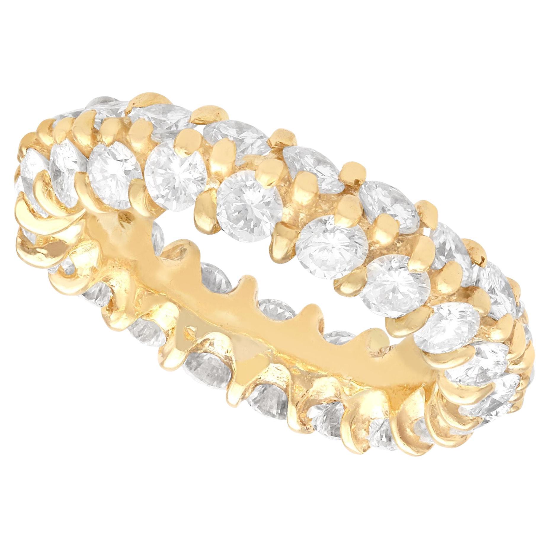 18ct Yellow Gold, Colored Sapphire and Emerald 'Rainbow' Eternity Ring ...