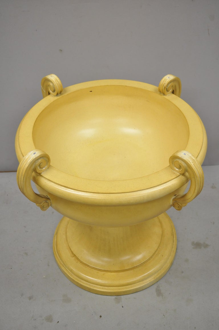 Vintage Fiberglass Urn Form Dining Table Pedestal Base For Sale at 1stDibs