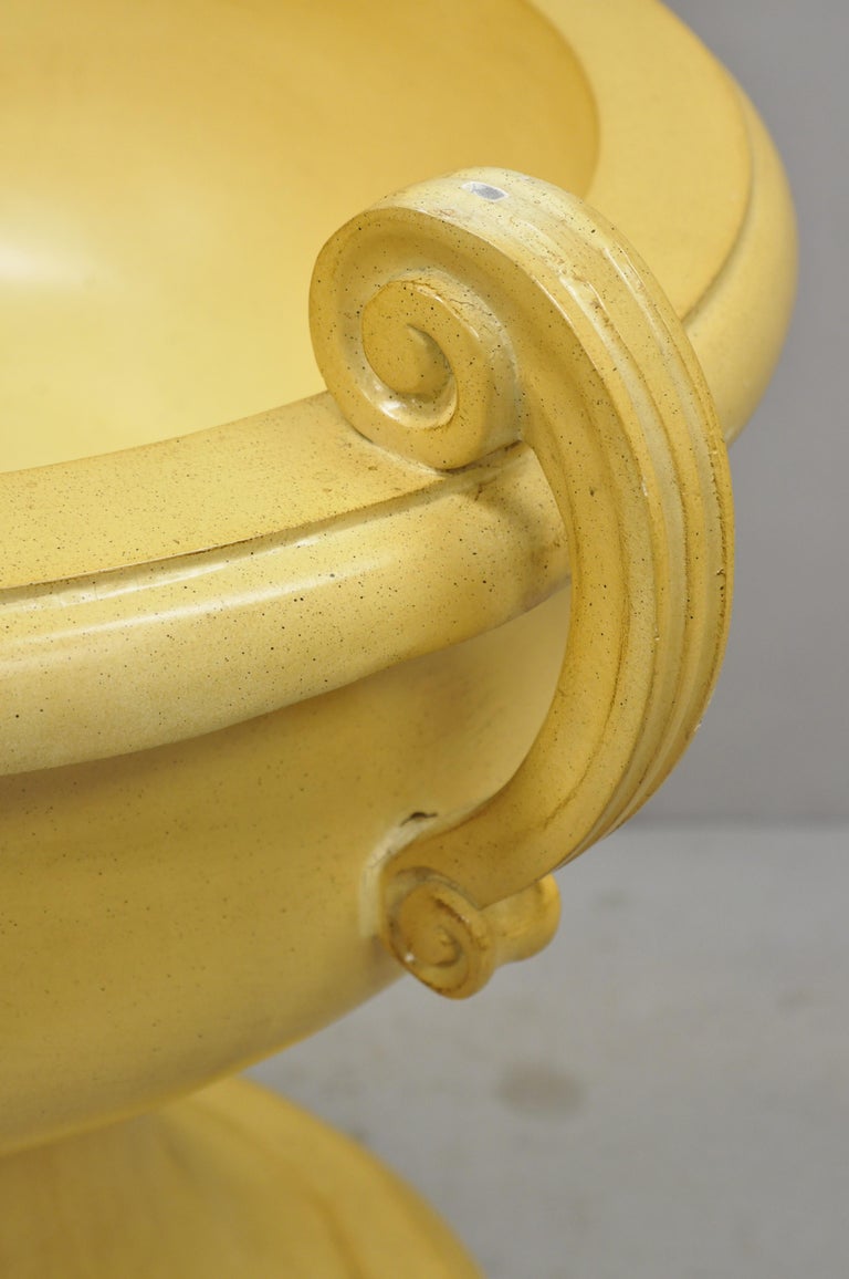 Vintage Fiberglass Urn Form Dining Table Pedestal Base For Sale at 1stDibs