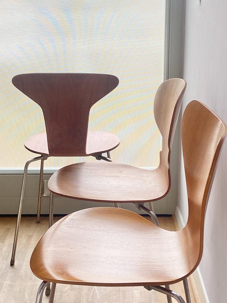Vintage 3105 Dining Chair by Arne Jacobsen for Fritz Hansen, Denmark ...