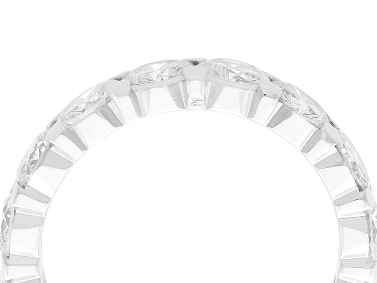 Vintage 3.75Ct Diamond and White Gold Full Eternity Ring For Sale at ...