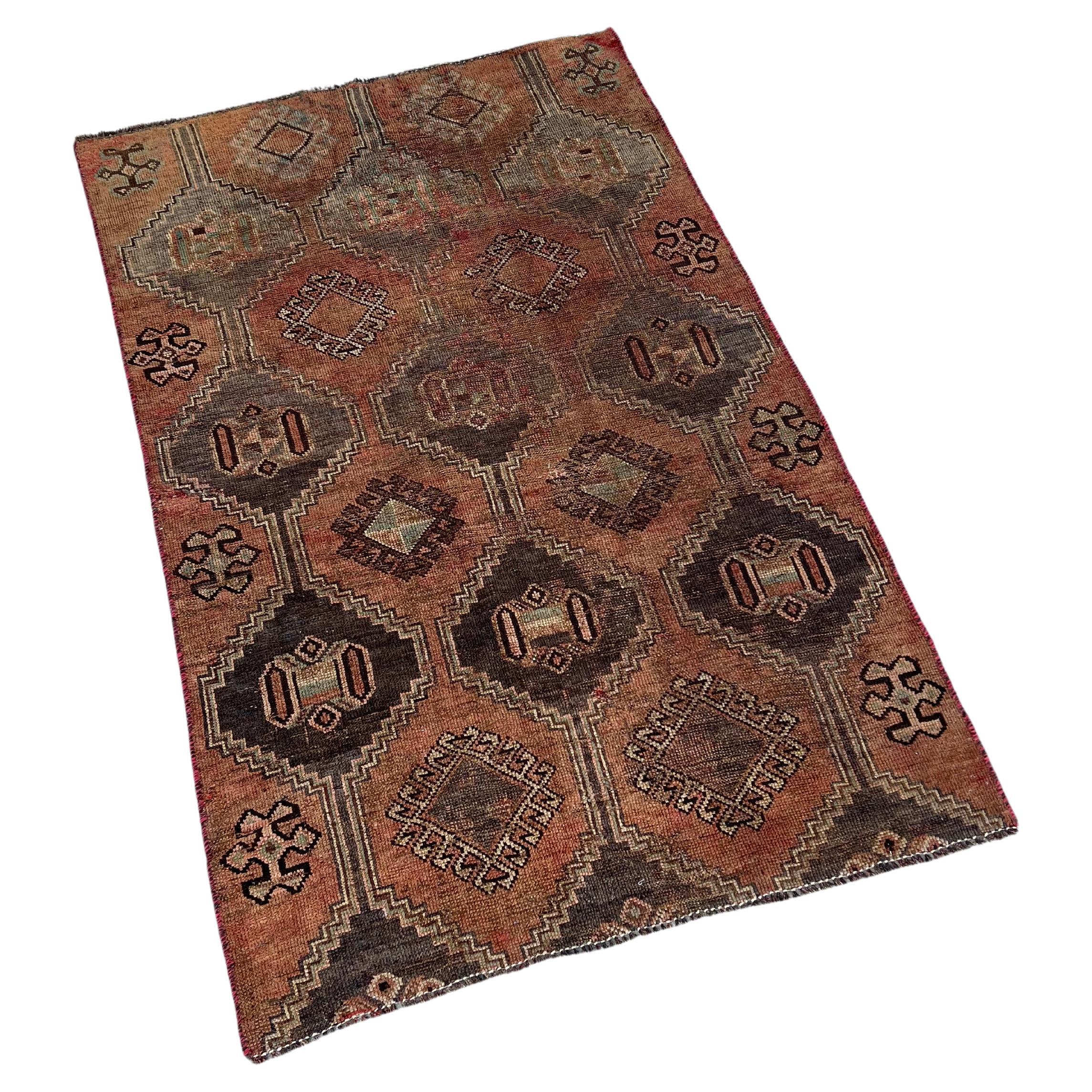 Handmade Vintage Turkish Rug, 1960s at 1stDibs