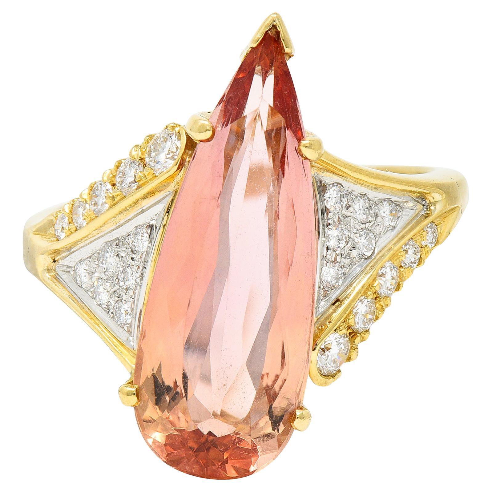 TEMPLE ST. CLAIR Imperial Topaz Diamond Yellow Gold Ring at 1stDibs ...