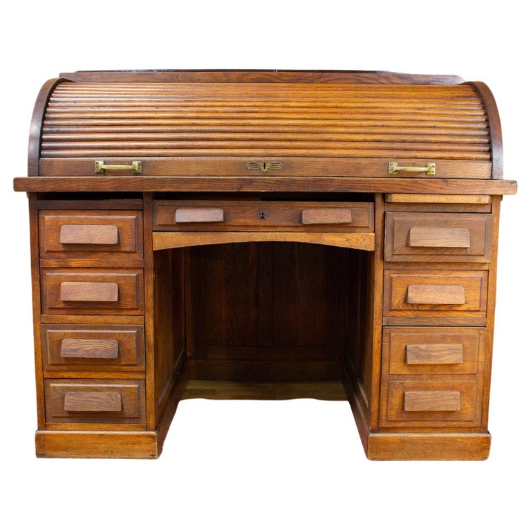 Vintage 50's American Curtain Desk at 1stDibs | 50s desk, 50's desk