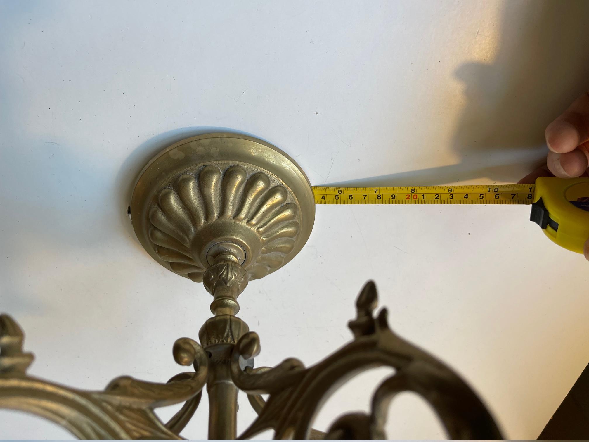 Vintage 6 Arm Italian Candelabra in Brass at 1stDibs | 6 arm candelabra ...