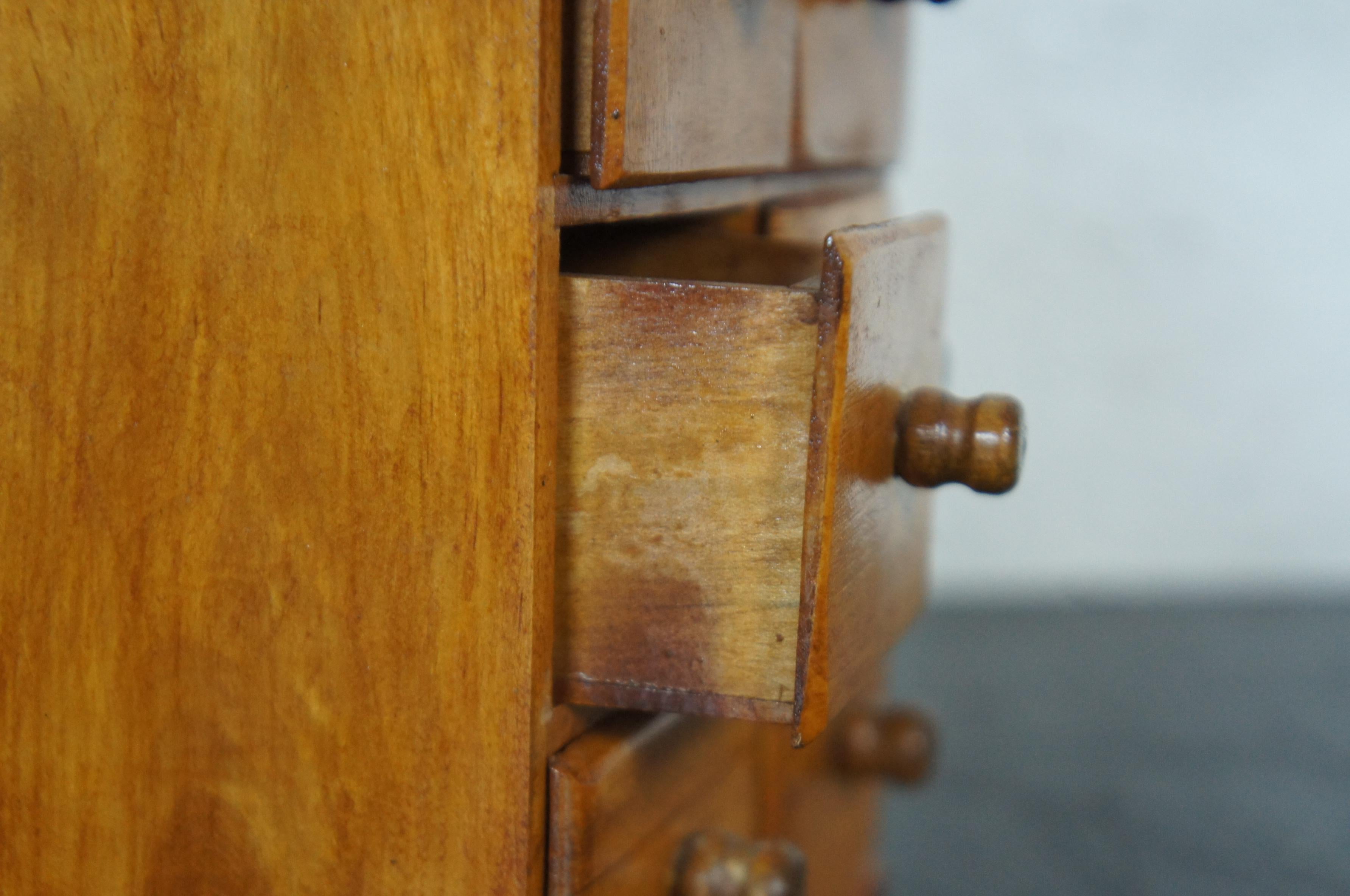 Vintage 6 Drawer Farmhouse Kitchen Poplar Apothecary Spice Box Rack ...