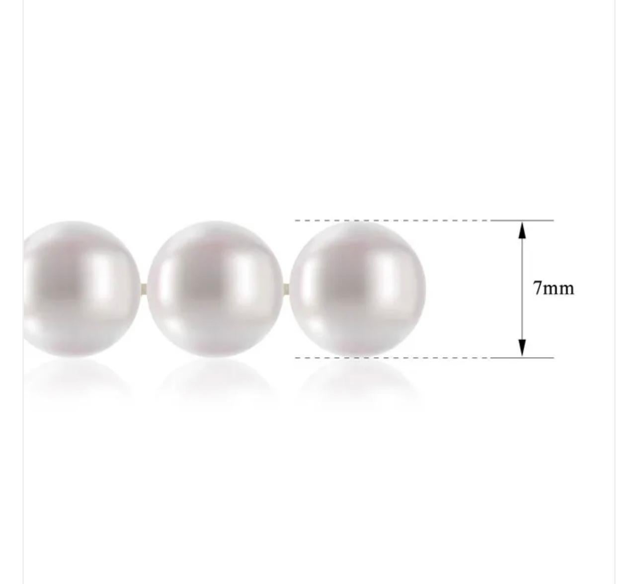 Vintage Akoya Pearl Single Strand Necklace Opera Length For Sale at ...