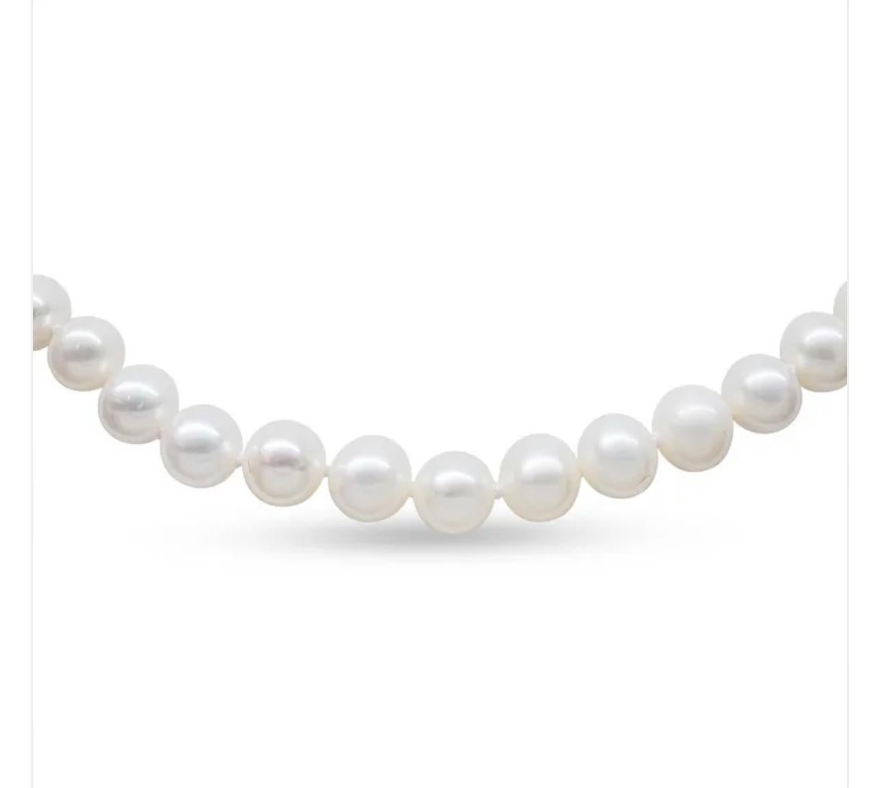 Vintage Akoya Pearl Single Strand Necklace Opera Length For Sale at ...