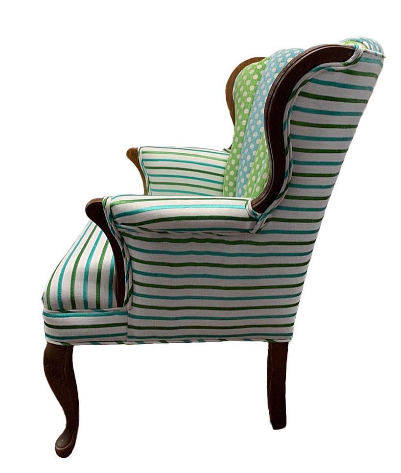 Vintage 1970s Channel Back Chair For Sale at 1stDibs | vintage channel ...