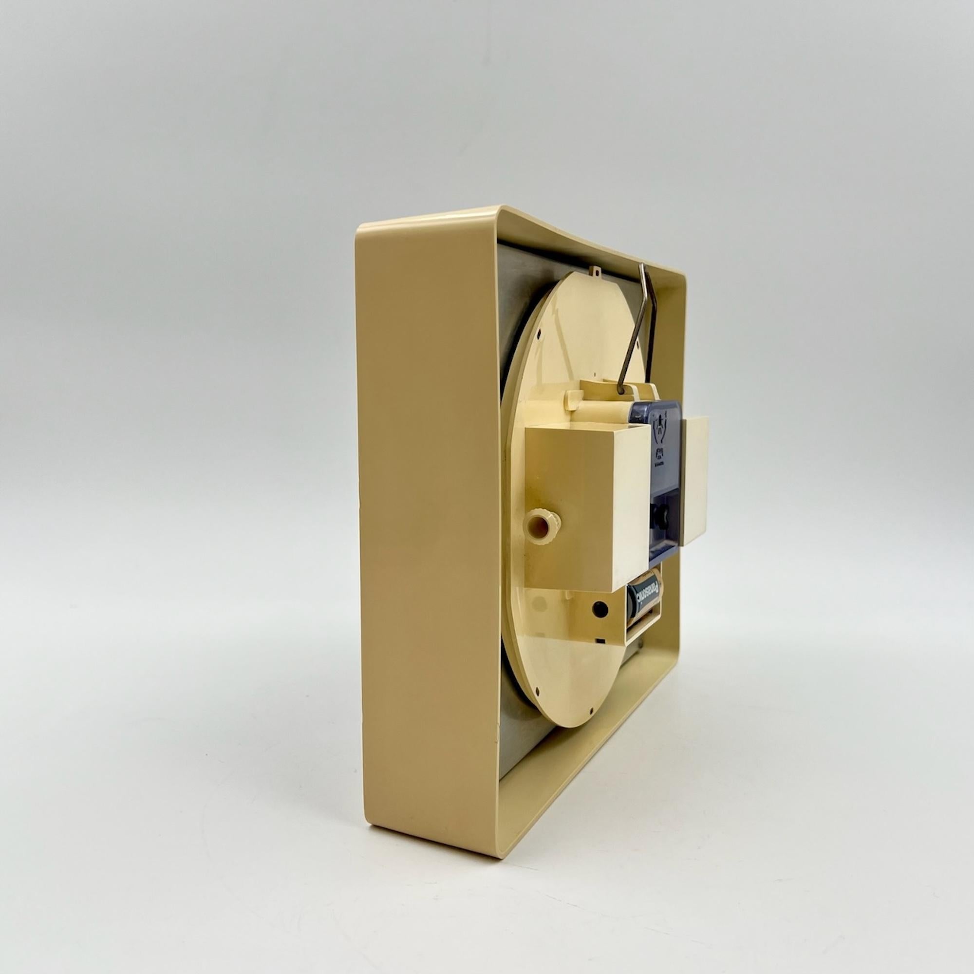 Vintage 70’s Clock with Flip Calendar by ODO France - Space Age ...