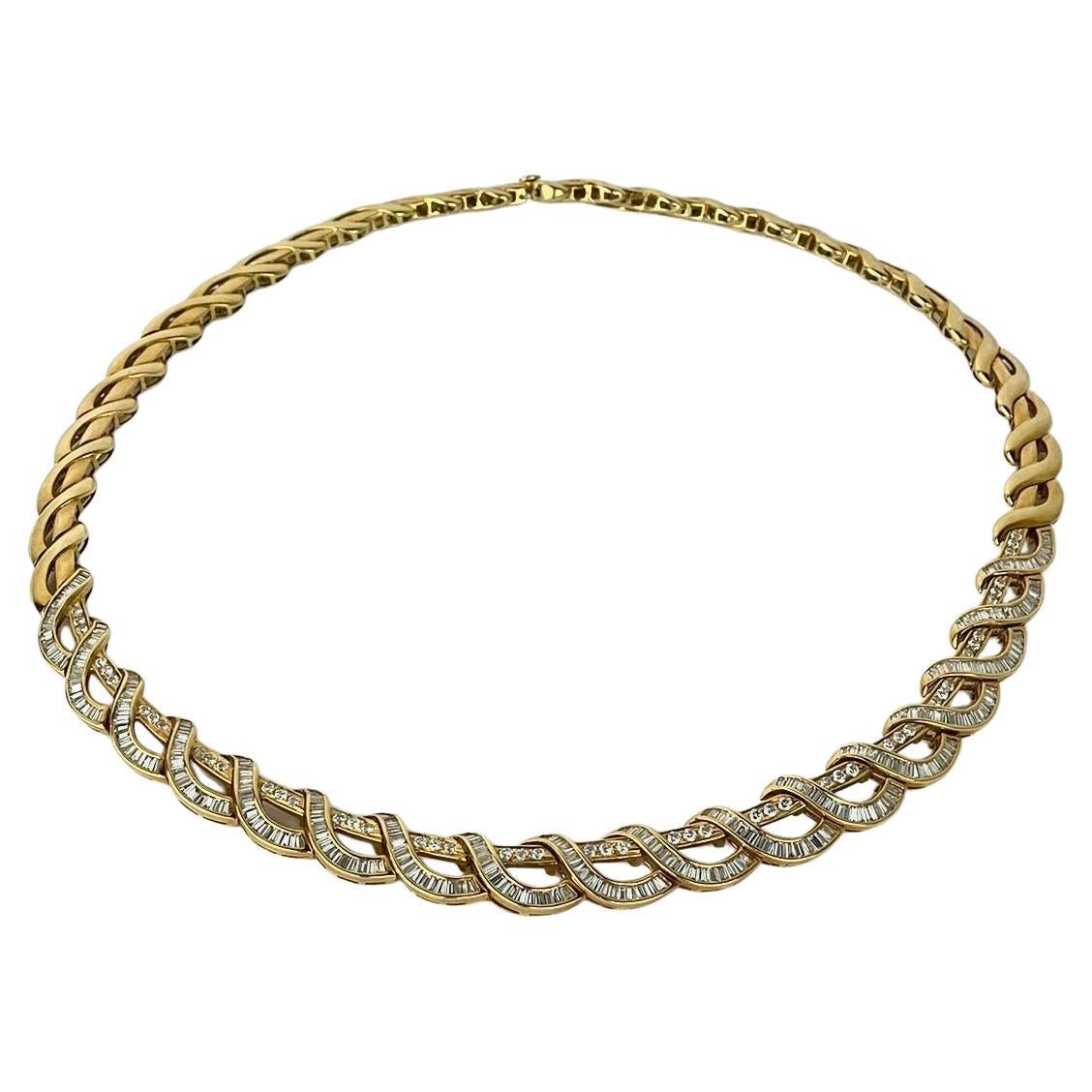 Tiffany and Co. Diamond 18 Karat Gold Key Necklace For Sale at 1stDibs ...