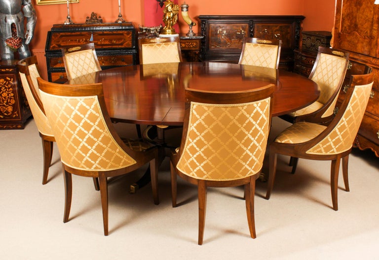 Vintage Arthur Brett Jupe Dining Table and Leaf Cabinet Mid 20th C For ...