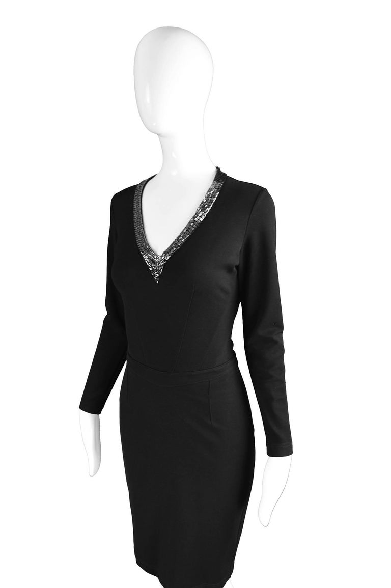 Vintage 80s Harrods by Jasper Conran Long Sleeve Evening Party Dress ...