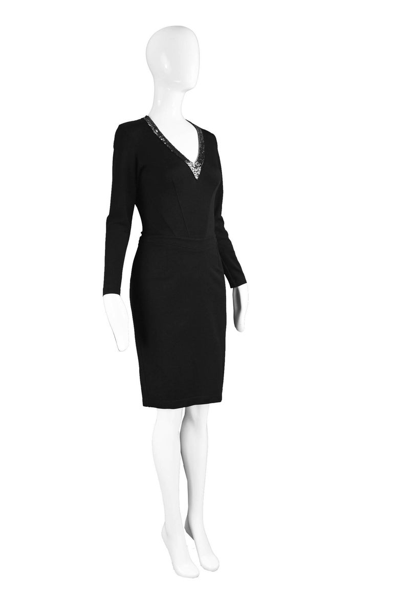 Vintage 80s Harrods by Jasper Conran Long Sleeve Evening Party Dress ...