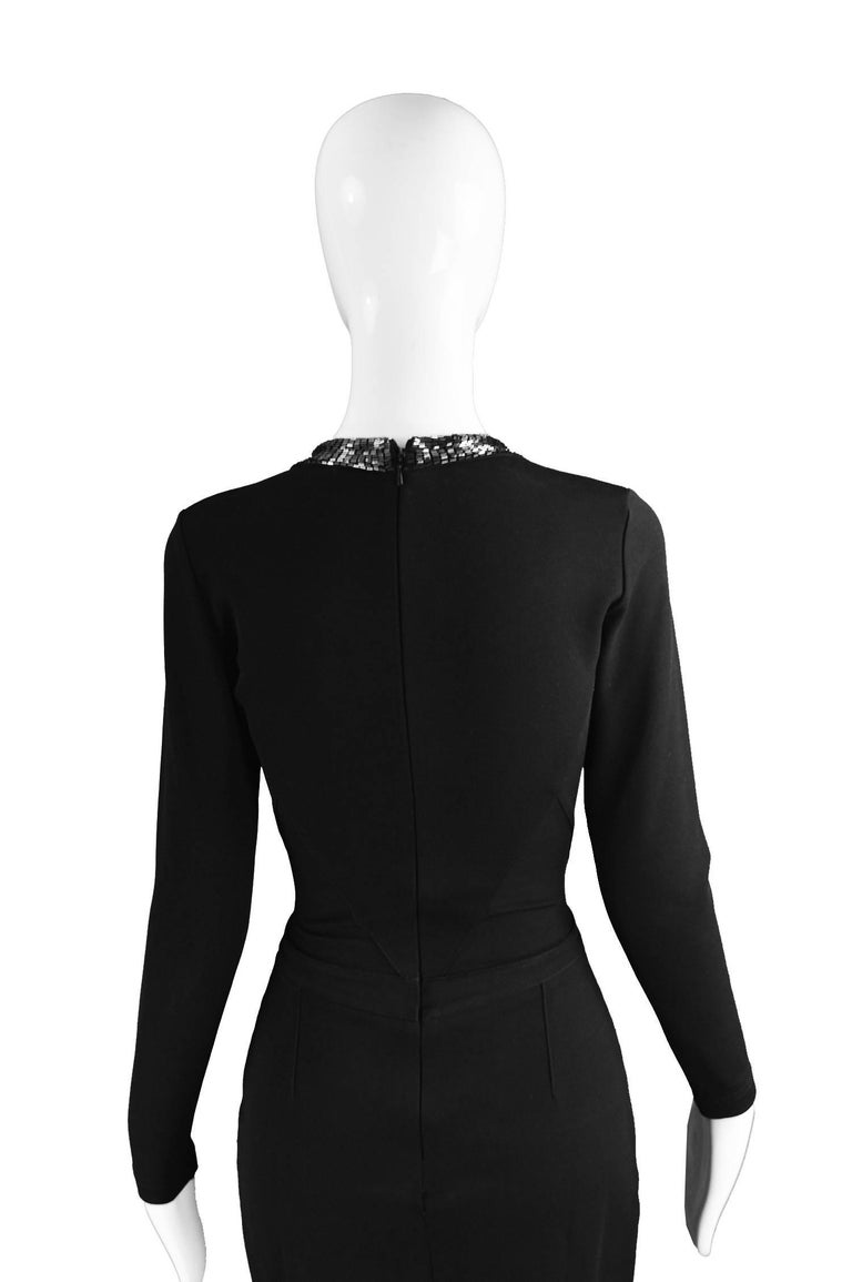 Vintage 80s Harrods by Jasper Conran Long Sleeve Evening Party Dress ...