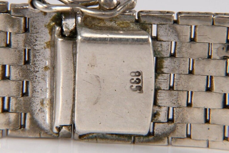 Vintage 835 Silver Bracelet with Age-Related Patina, 1G18 For Sale at ...