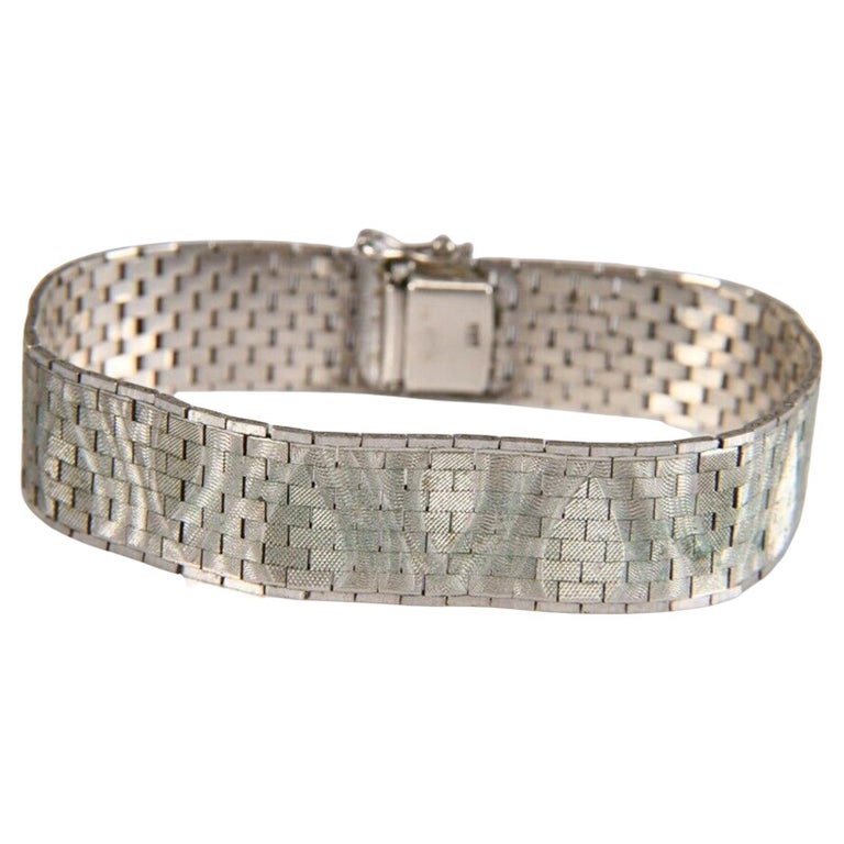 Vintage 835 Silver Bracelet with Age-Related Patina, 1G18 For Sale at ...