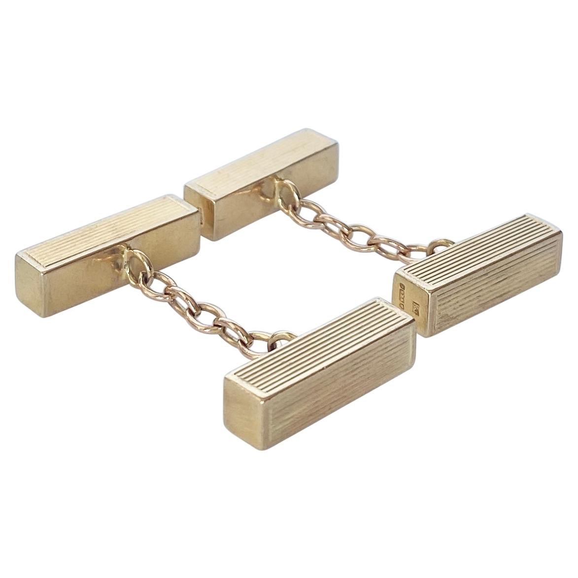 Elongated Baroque Pearl Cuff Links at 1stDibs