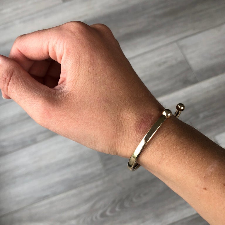 Vintage 9 Carat Gold Bangle at 1stDibs