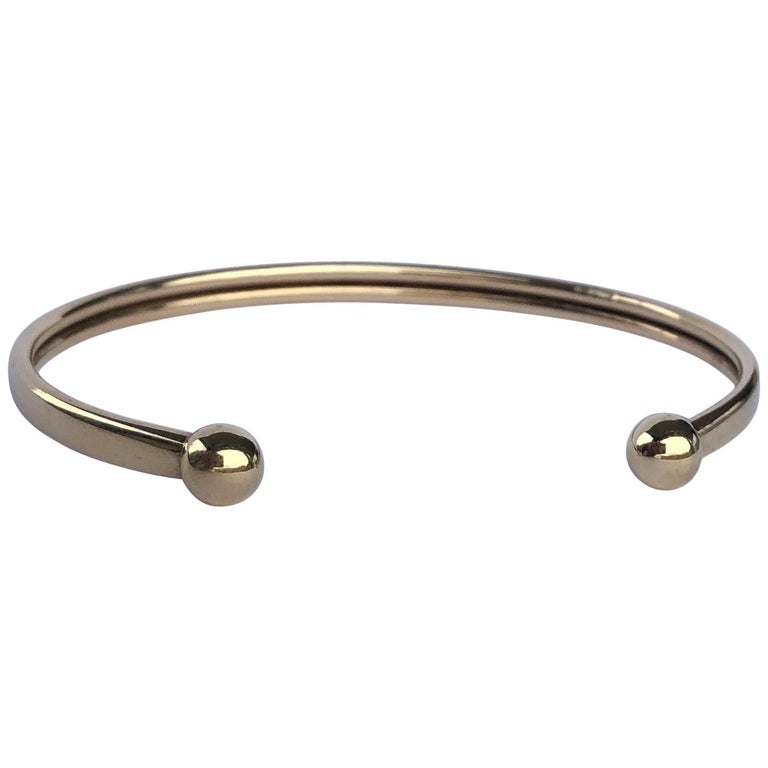 Vintage 9 Carat Gold Bangle at 1stDibs
