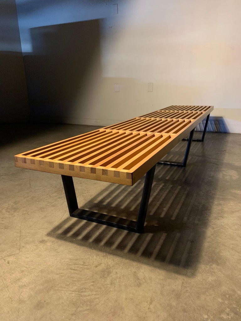 Vintage 92 1/2” George Nelson Platform Bench at 1stDibs