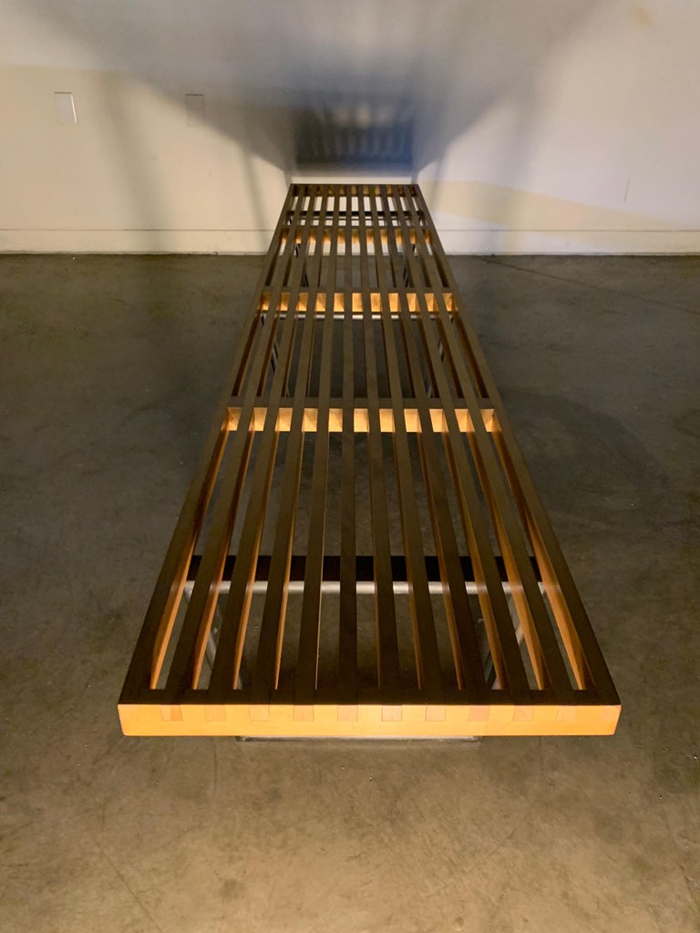 Vintage 92 1/2” George Nelson Platform Bench at 1stDibs