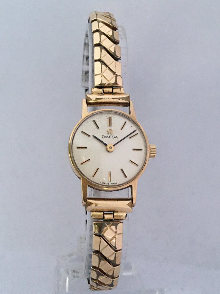 Vintage 9 Carat Gold 1960s Omega Ladies Mechanical Wristwatch at 1stDibs