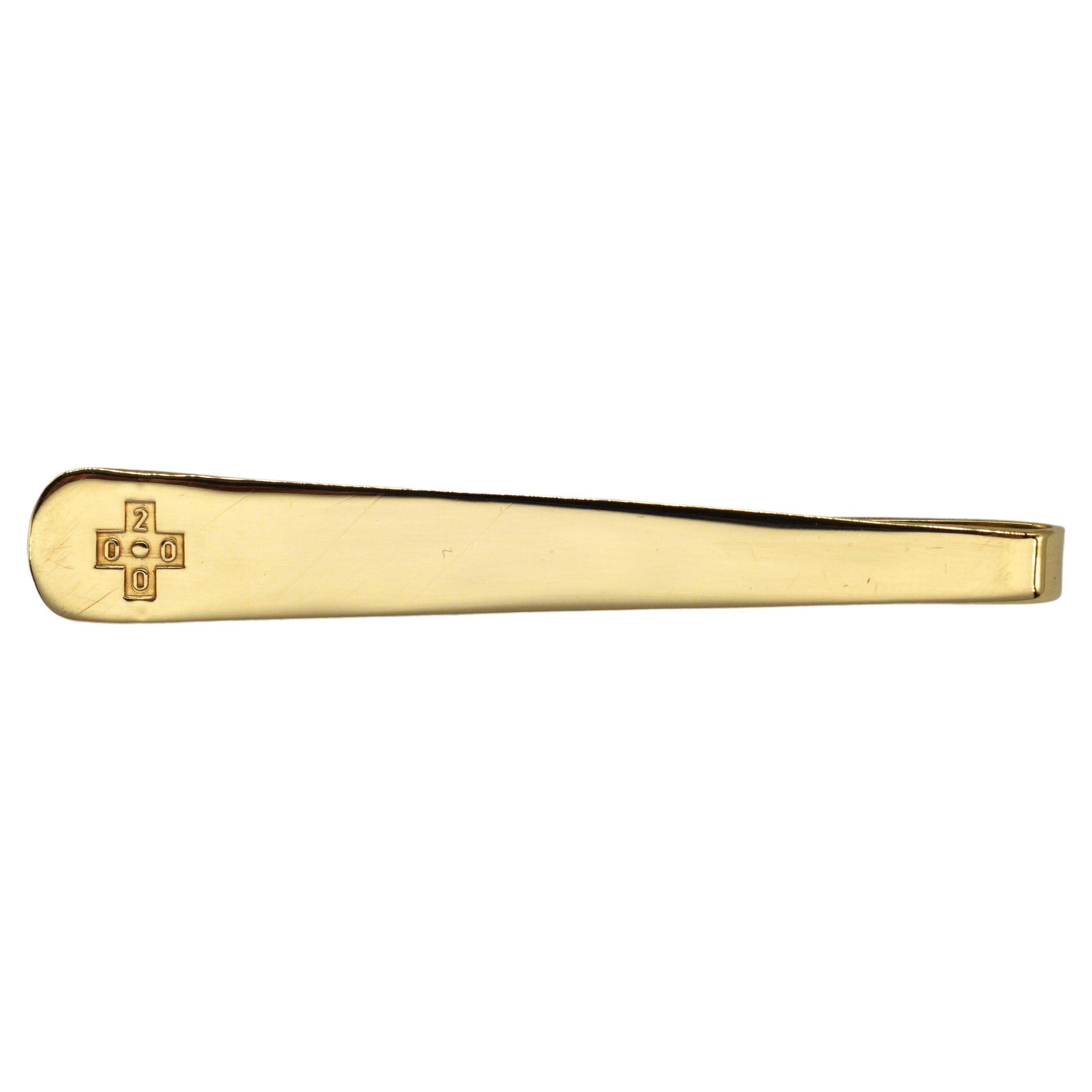Vintage 9ct Yellow Gold Art Deco Traditional Statement Present Tie Clip ...