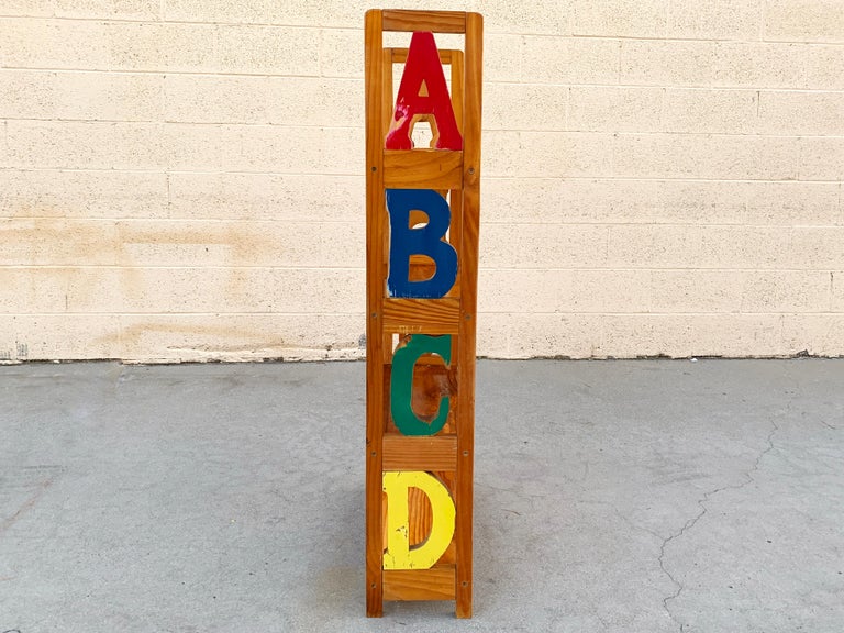 Vintage ABC Kid's Bookshelf at 1stDibs