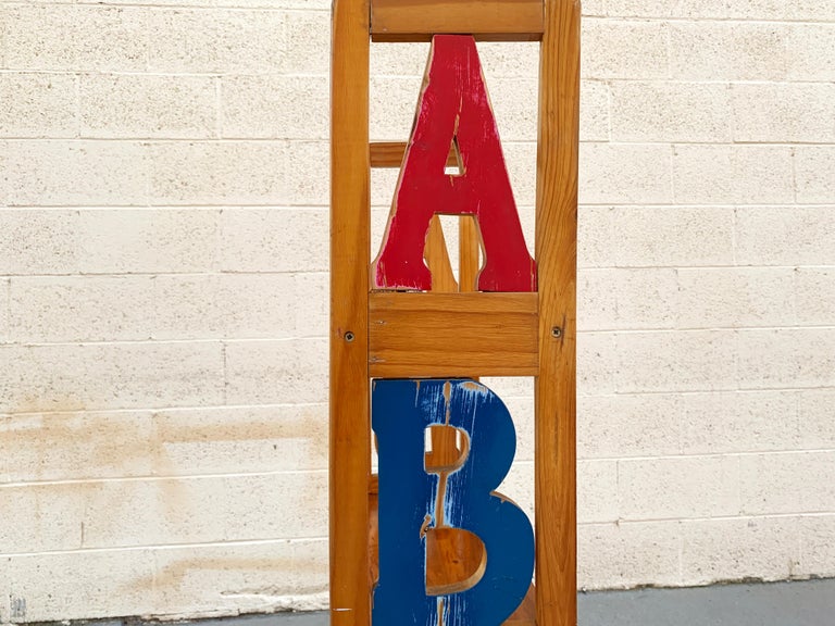Vintage ABC Kid's Bookshelf at 1stDibs