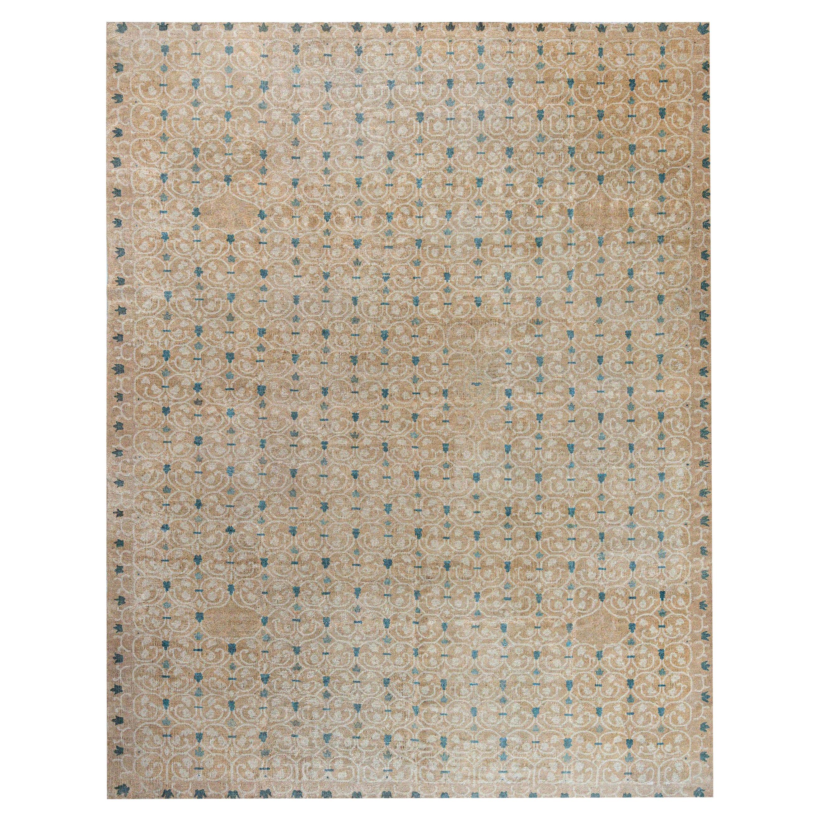 Doris Leslie Blau Collection Vintage Chinese Botanic Handmade Wool Rug ...