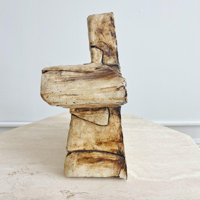 Vintage Abstract Form Pottery Table or Wall Sculpture at 1stDibs